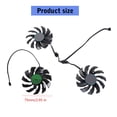 3Pcs CF9010U12D 12V 0.35A Graphics Card Cooling VGA Coolers Fan 4Pin ...