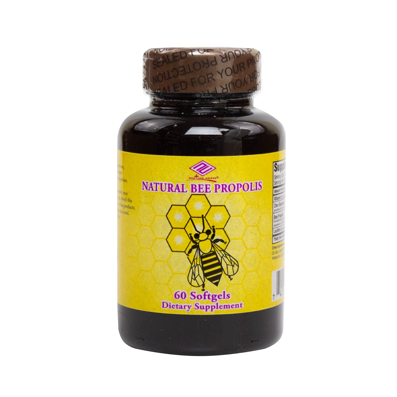 NuHealth Natural Bee Propolis, 500 mg - 60 Softgels - Walmart.com