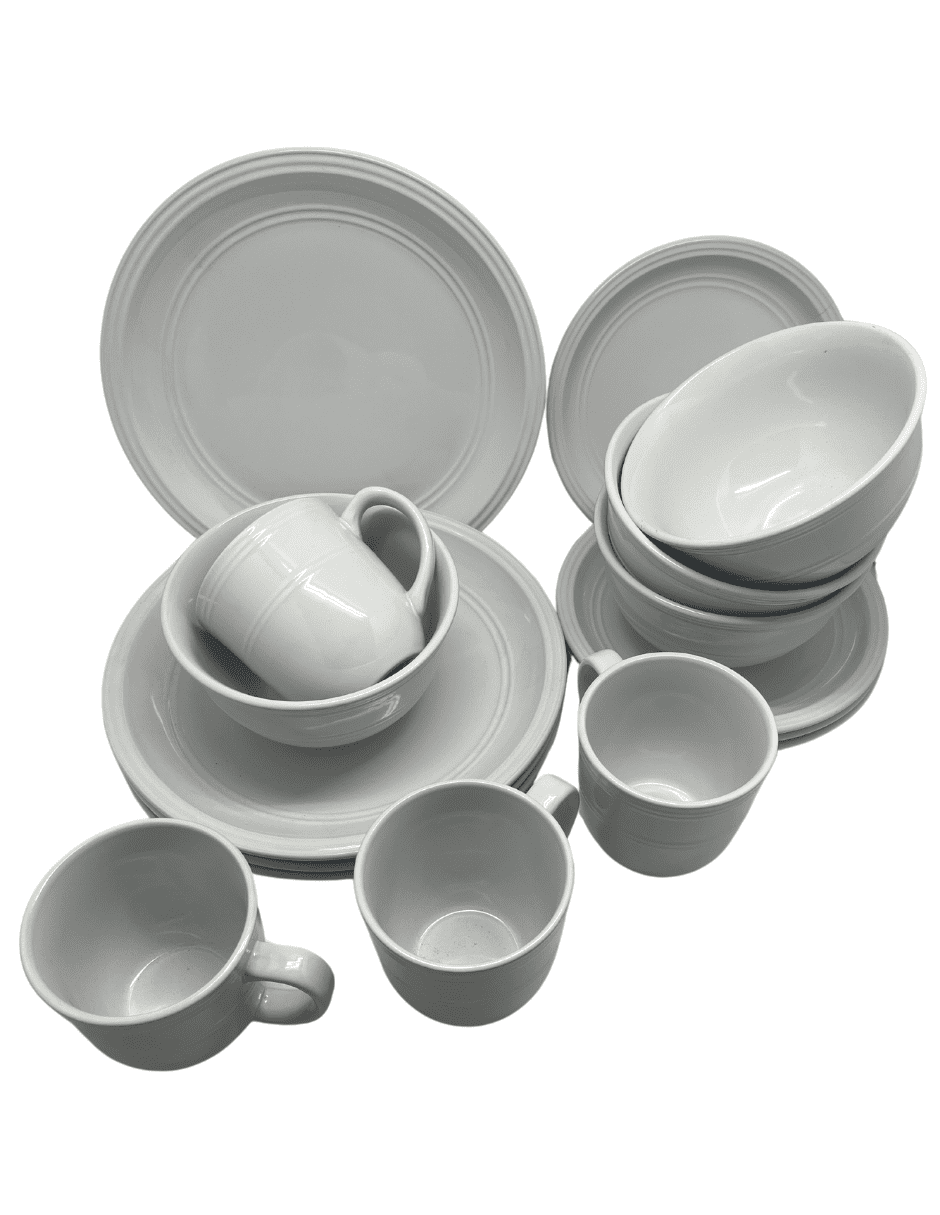 Vajilla De Cerámica Blanca 16 Pz Houseware 38086 | Bodega Aurrera en línea