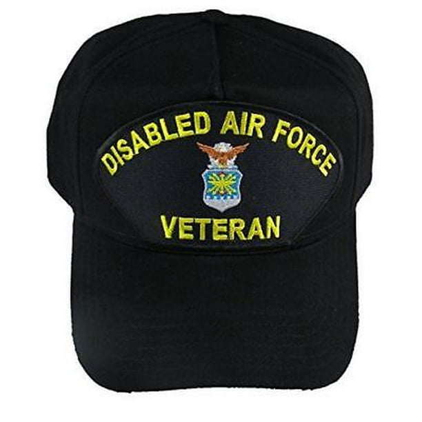 USAF DISABLED AIR FORCE VETERAN HAT CAP SERVICE AIRMAN WIA WOUNDED ...