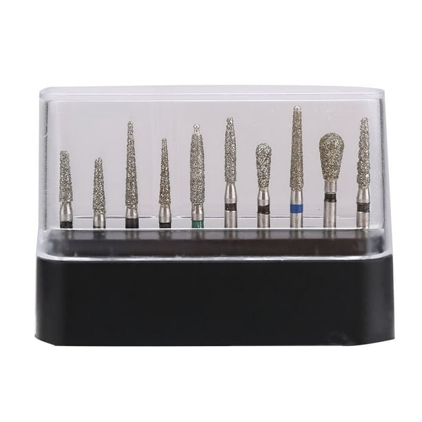 Handpiece Burs,10pcs/set Dental Diamond Burs F Burs Diamond Burs ...