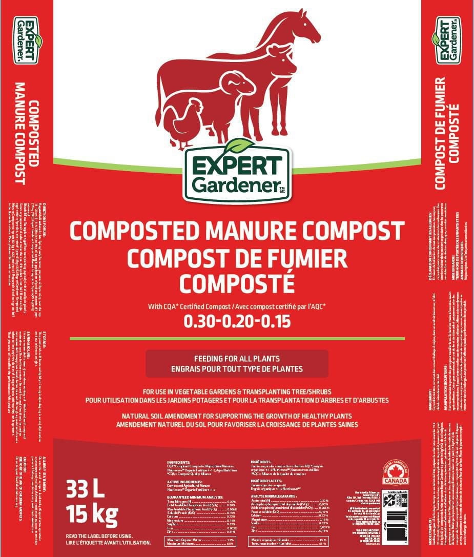 Expert Gardener Composted Manure Compost, Volume/Weight: 33 L, 15 Kg ...