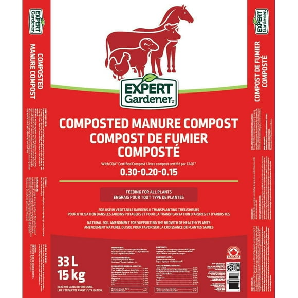 Expert Gardener Composted Manure Compost, Volume/Weight: 33 L, 15 Kg