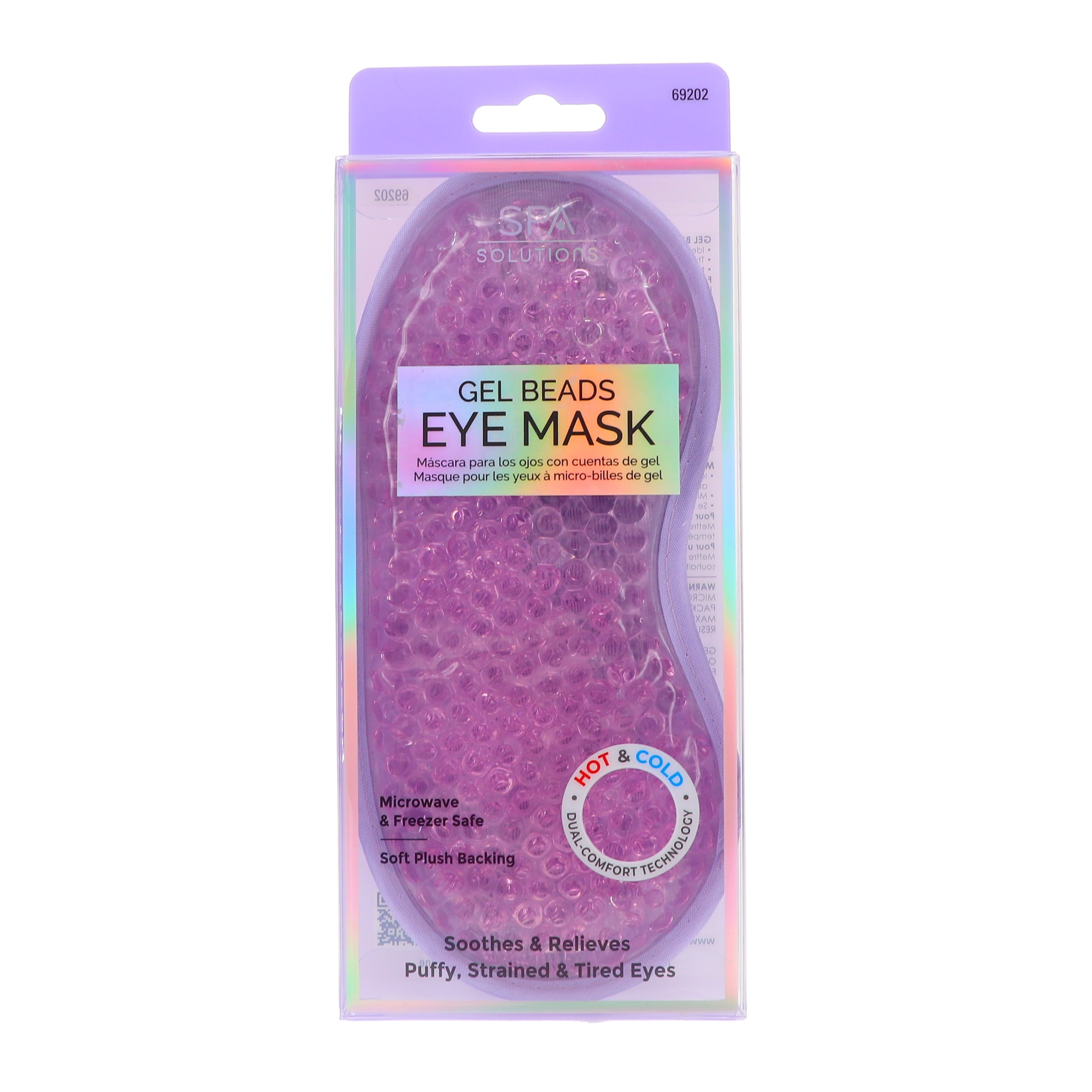 CALA Spa Solutions Gel Beads Eye Mask Lavender - Walmart.com