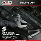 ABN Adjustable Spud Wrench Set - 3 Piece Metric Spiked Tool with Case ...