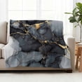 Flannel Throw Blanket for Couch Sofa Bed,Abstract Natural Marble ...