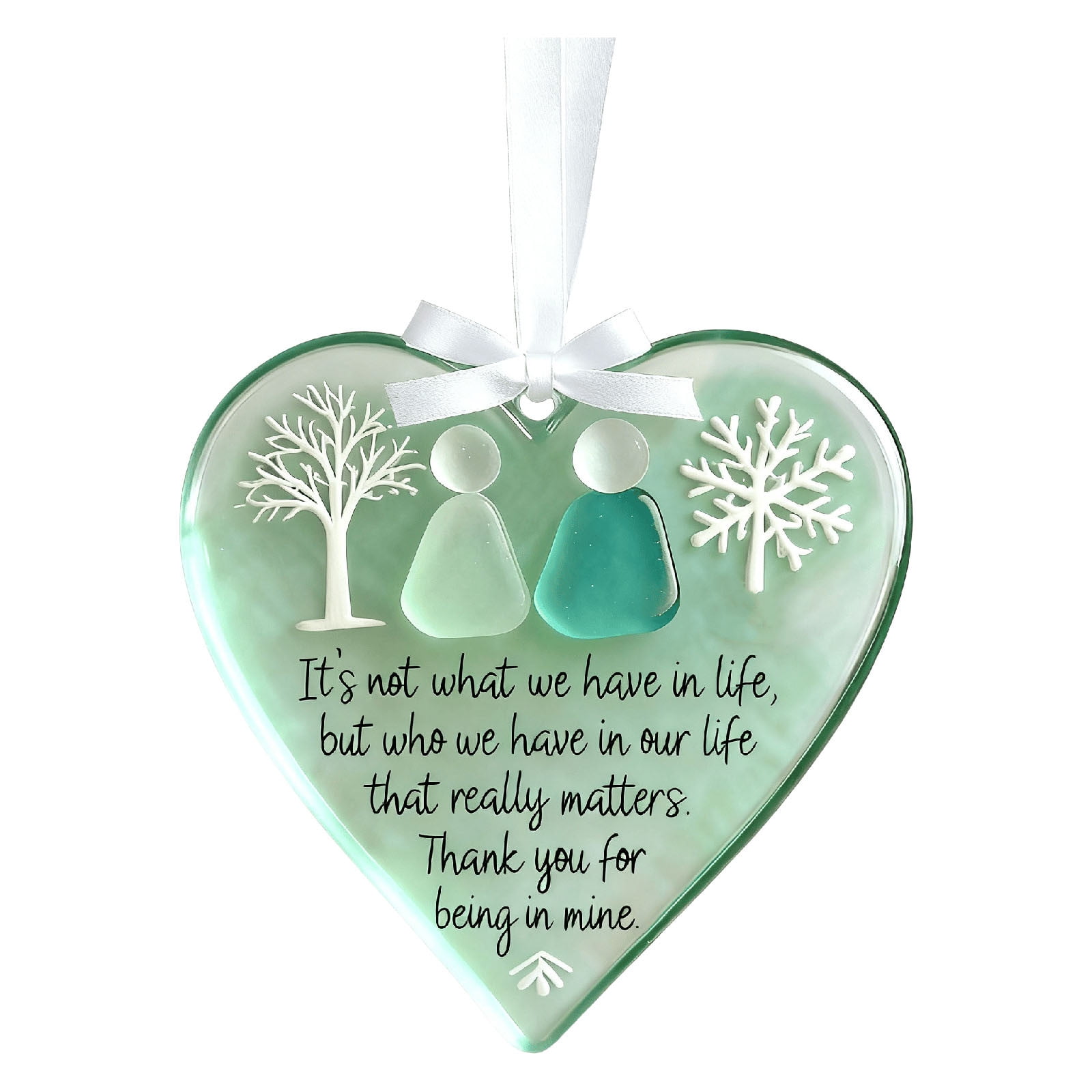 Click here for Wmqpnns New Trending Sea Glass Heart Ornament Time... prices