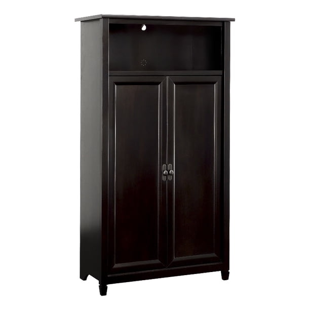 Sauder Edge Water Engineered Wood Storage Cabinet in Estate Black ...