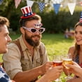 6 Pcs USA Patriotic Party Decorations Eyeglasses, 250th Anniversary ...