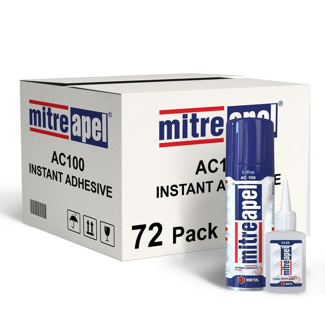 MITREAPEL Super CA Glue with Activator( 72x 0.80 oz. -72 x 3 30 fl oz ...