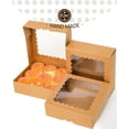 25-Pack Brown Bakery Boxes with Windows: Ideal for Weddings, Birthdays ...