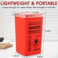 1 quart (3-pack) household sharps container, needle disposal container ...