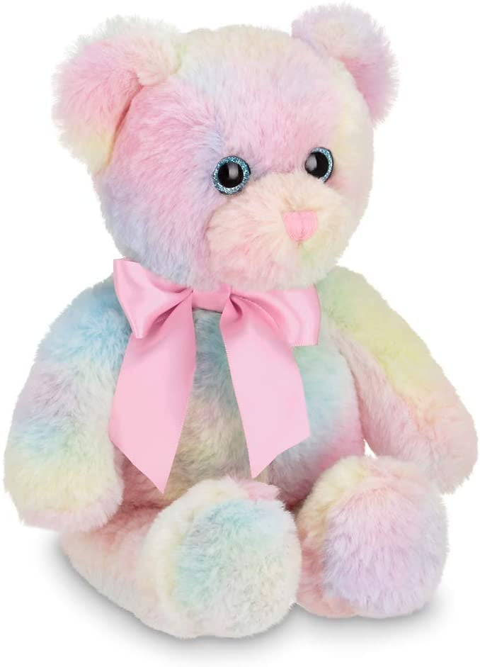 Bearington Candi Rainbow Plush Stuffed Animal Teddy Bear, 12 inches ...