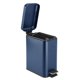 mDesign Small 1.3 Gallon Rectangle Metal Step Can with Liner/Handle ...