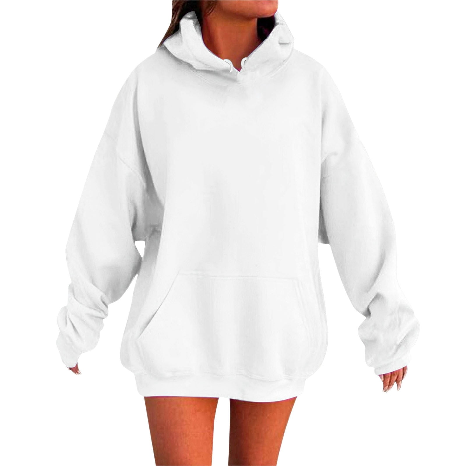Click here for Aocisk Womens Solid Color Hoodie With Pocket Drop... prices