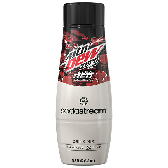 SodaStream Mountain Dew Code Red Zero Flavor Soda Drink Mix - Walmart.com