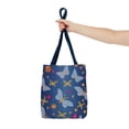 Denim Fabric Imitation Print Unisex Canvas Bag Poly Spun 3 Sizes Tote ...