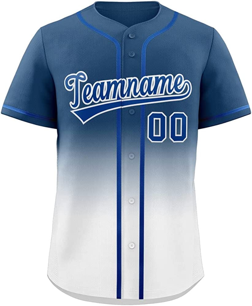 Royal Blue Baseball Jersey Design
