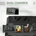 Tumbling Compost Bin Outdoor 360° Dual Chamber Rotating Composter 43 ...