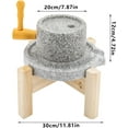 Stone Grain Mill, Natural Granite Handmade Stone Mill Grinding Tool ...