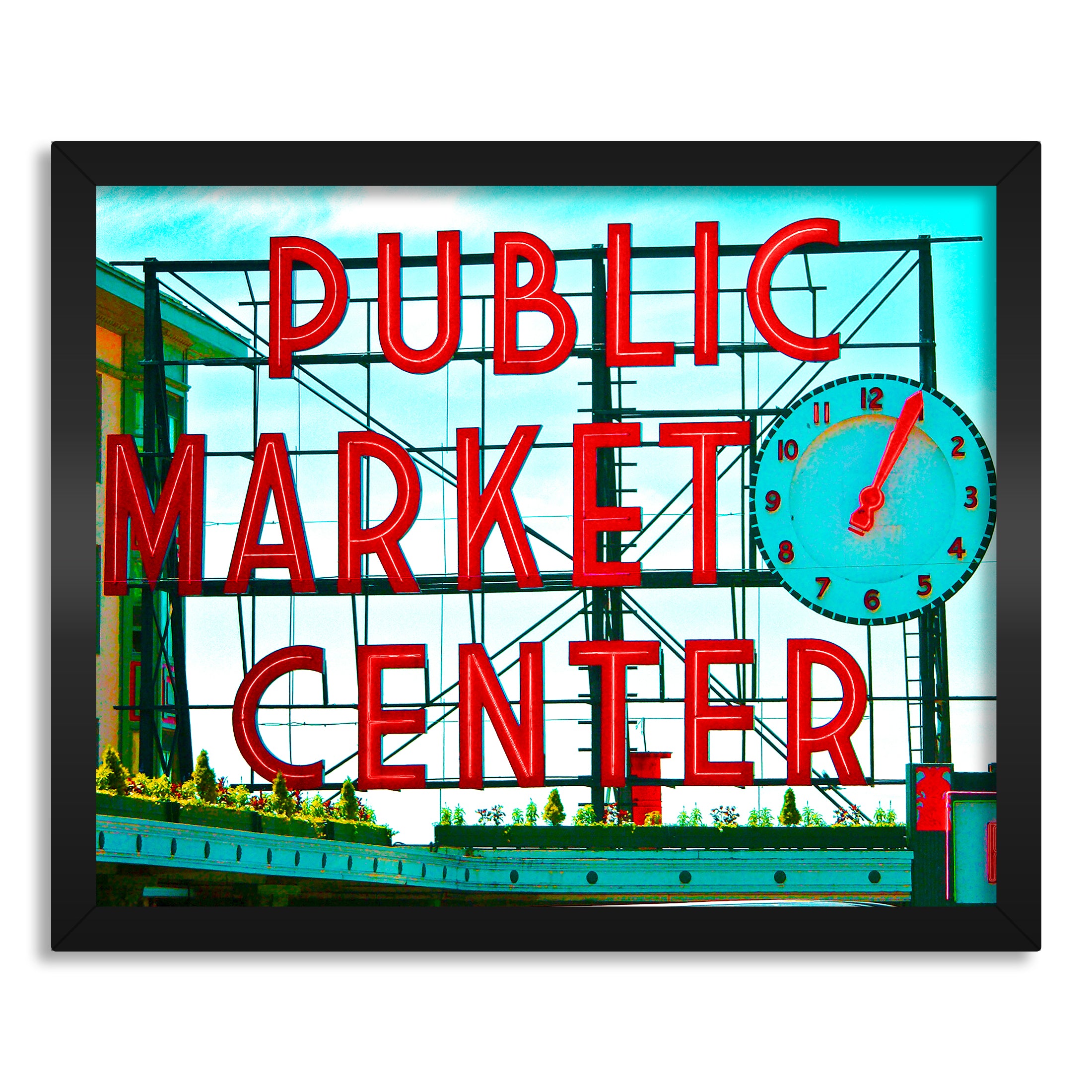 Second Story Collection, Seattle 16x20 Straight Fit Framed Canvas ...