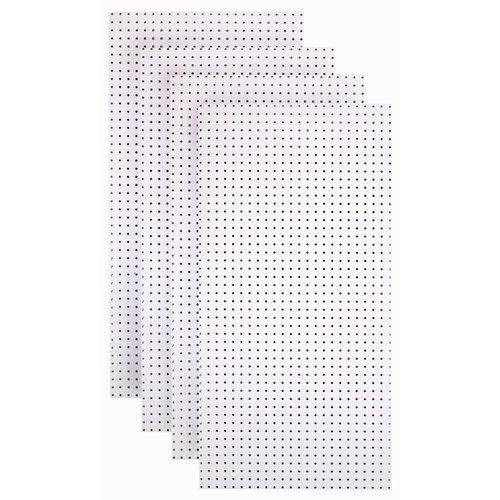 Triton Products® Tempered Wood Pegboard (4) 24"W x 48"H x 1/4"D Custom ...