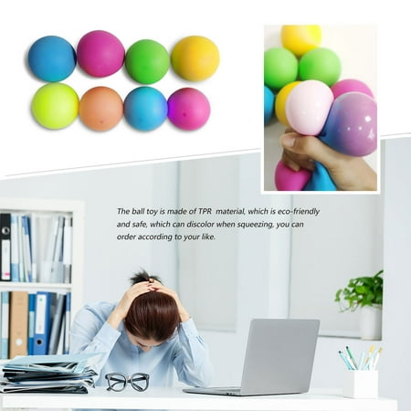 Fidget Ball Stress Relieve Squeeze Ball Color Changing Squeeze Changing ...