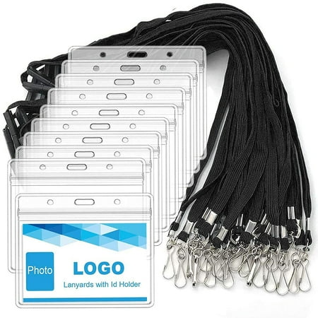 ID Holder with Breakaway Lanyards 50 Pack Strap Quick Release Premium ...