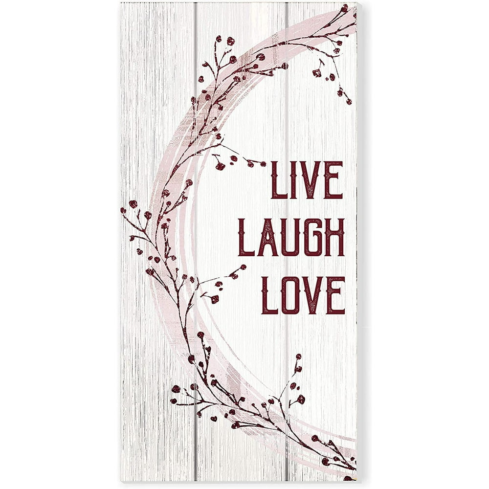Live Laugh Love Rustic Wood Wall Sign 9x18 - Walmart.com - Walmart.com