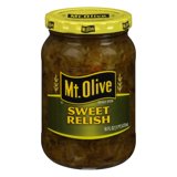 Mt Olive Sweet Relish, 16 fl oz Jar - Walmart.com