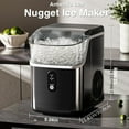 Countertop Nugget/Bullet Ice Maker (26-35Lbs/24H) - Portable Pebble Ice ...