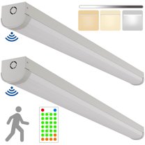 LEONLITE 4ft Linkable LED Motion Sensor Shop Lights, 40W(120W Equiv ...