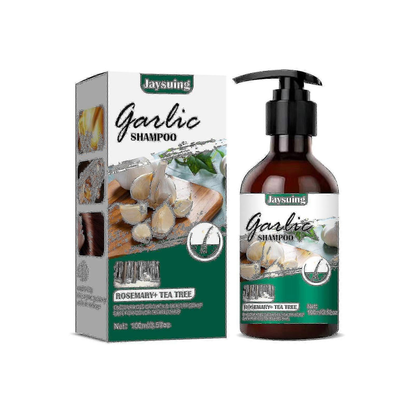 Jaysuing Garlic Shampoo Hair Itchy Anti-itching Anti-dandruff Shampoo ...