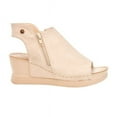 Henry Ferrera Women's Platform Wedge Sandals, Open Toe Beige, 6 ...