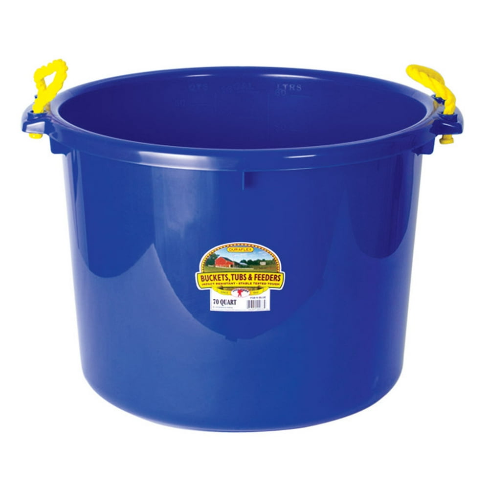 Miller Manufacturing Company 70 Quart Blue Muck Bucket - Walmart.com ...
