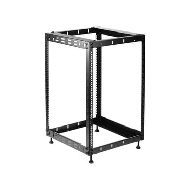 BENTISM 12U Server Rack, 15''-40'' Adjustable, Wall Mount/Free Standing ...