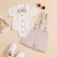 Afdoent Boys Clothing Sets Baby Boy Summer Short Sleeve Romper Bodysuit ...