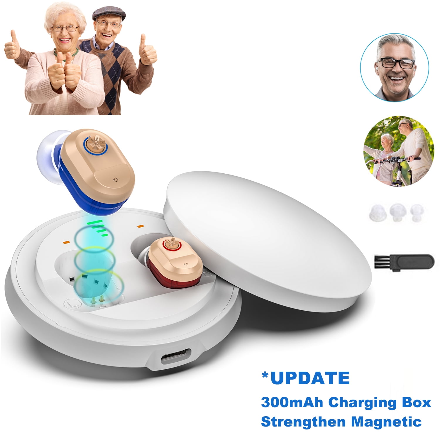 Personal Sound Amplifiers for Ears Rechargeable, Portable Amplifiers ...