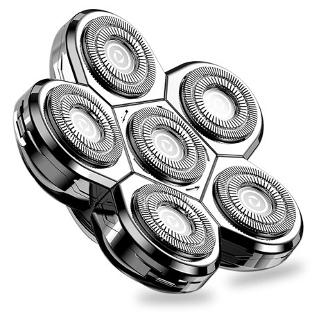 NETSENGHead Shaver Replacement Heads, 6D Floating Waterproof Design for ...