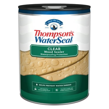 Thompson's WaterSeal Waterproofer Plus Wood Protector, Clear, 5 Gallon ...