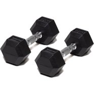 SPRI 8 Lb. Pair Deluxe Rubber Dumbbells 8-Sided - Walmart.com