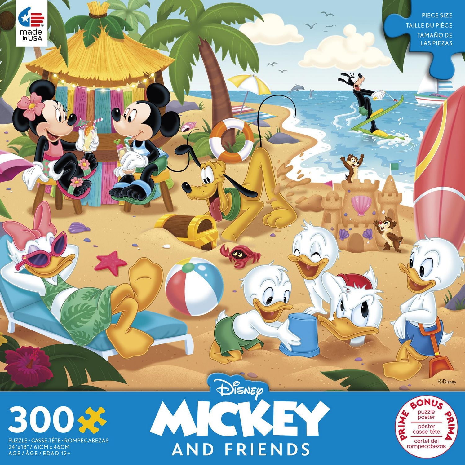 Click here for Ceaco - Disney - Mickey & Minnie At The Beach - Ov... prices