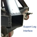 EQCOTWEA Crank Stand with Outriggers Stage Lighting Truss System with 4 ...