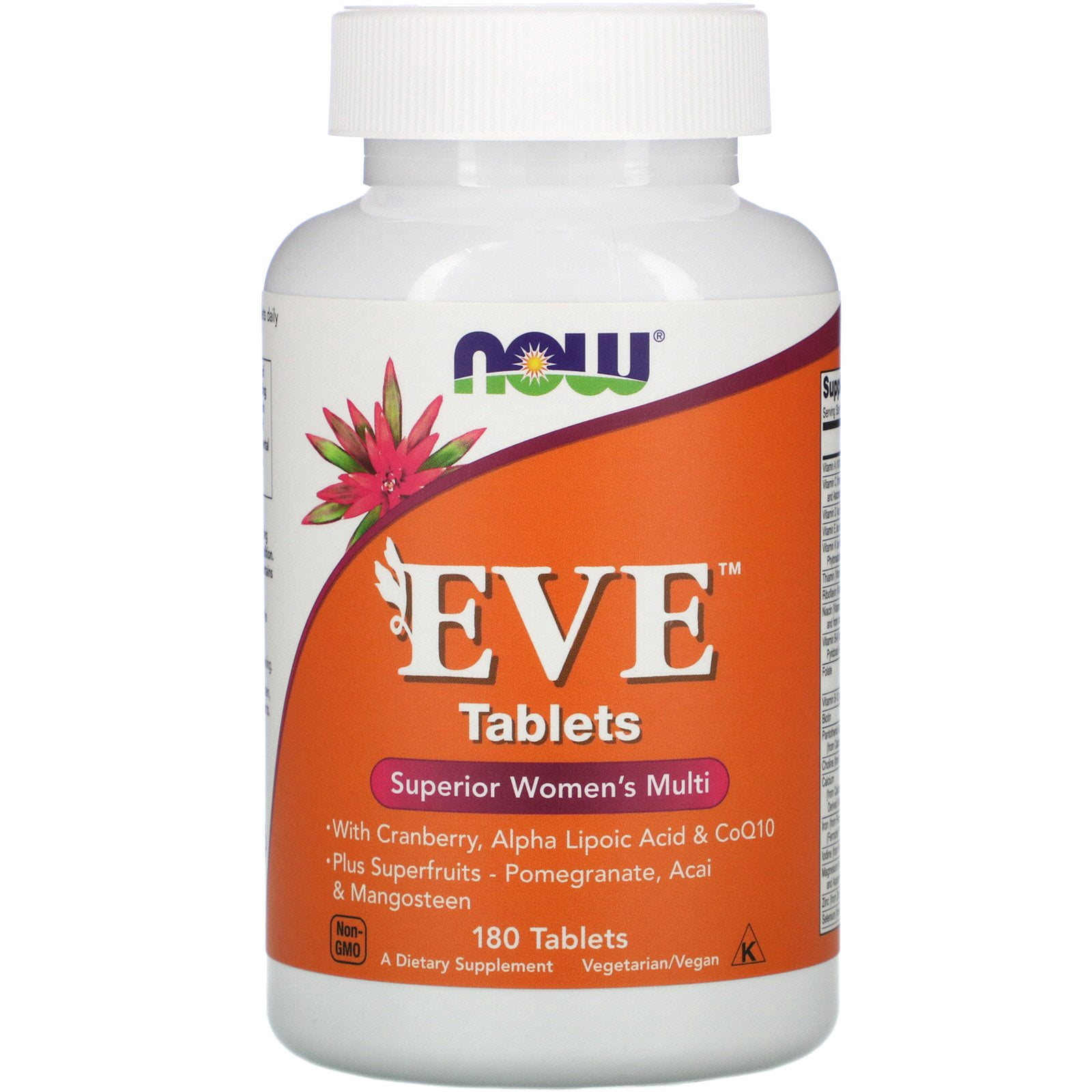 EVE (Superior Women's Multiple Vitamin) - 180 Tablets by NOW - Walmart.com