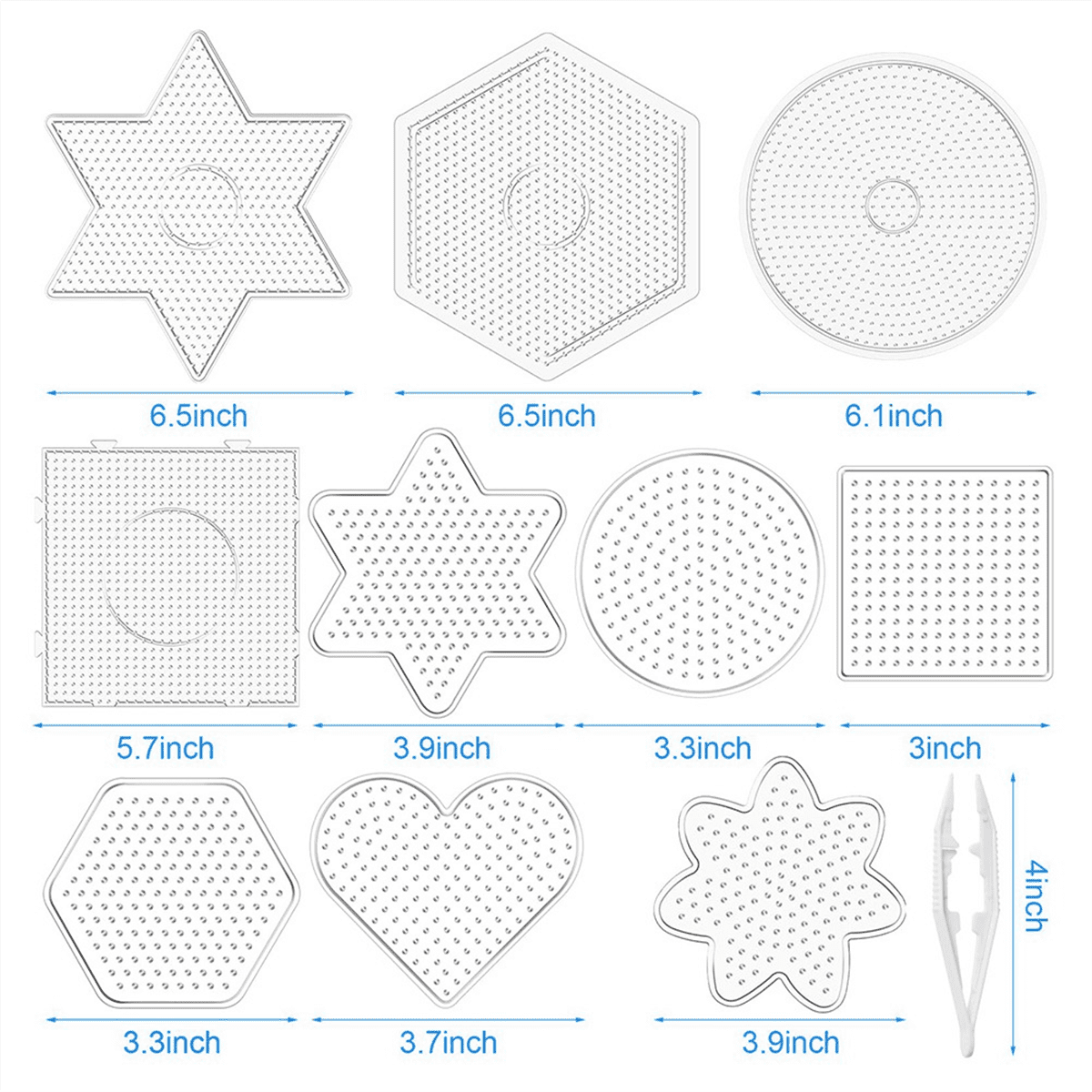 Click here for Unbranded 15 Pcs 5 Mm Fuse Beads Pegboards Plastic... prices