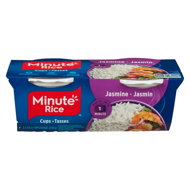 Minute Rice Jasmine Cups 2x125g (250g), Minute Rice Jasmine Cups 250g ...