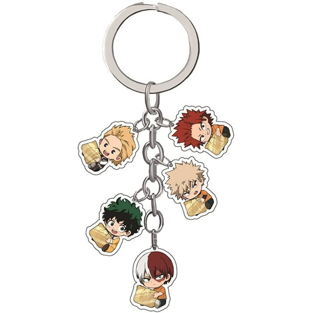 My Hero Academia Keychain, Anime Keychains MHA Izuku Todoroki Katsuki ...