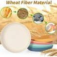 8 PACK 9 Inches Lightweight Wheat Straw Plates, Lightweight Unbreakable ...