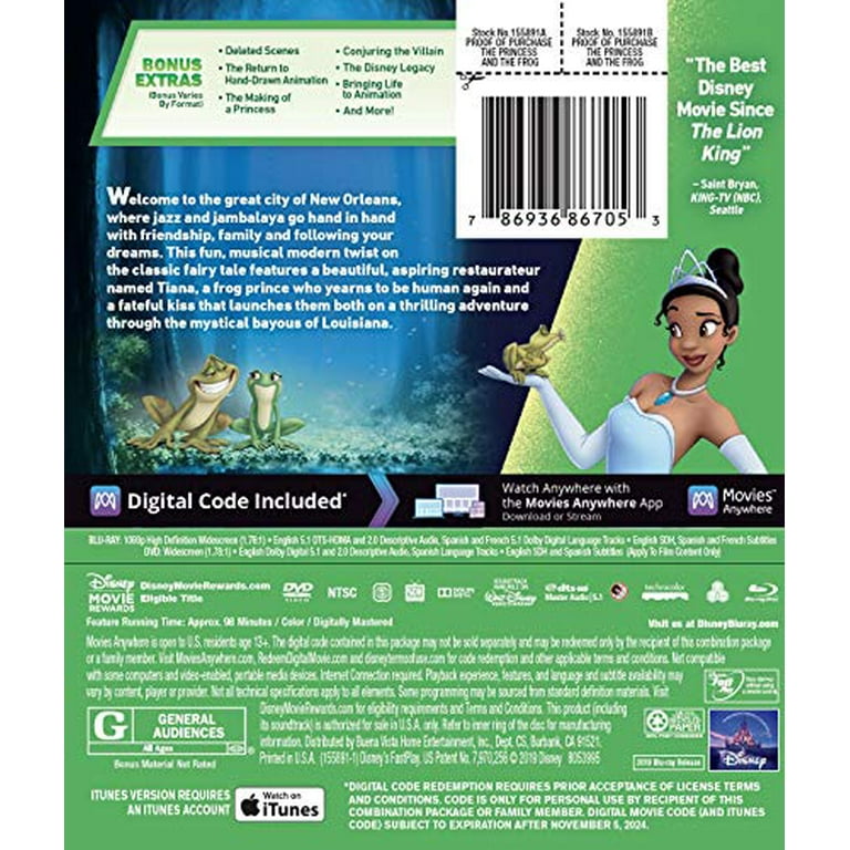The Princess And The Frog Dvd Cover
