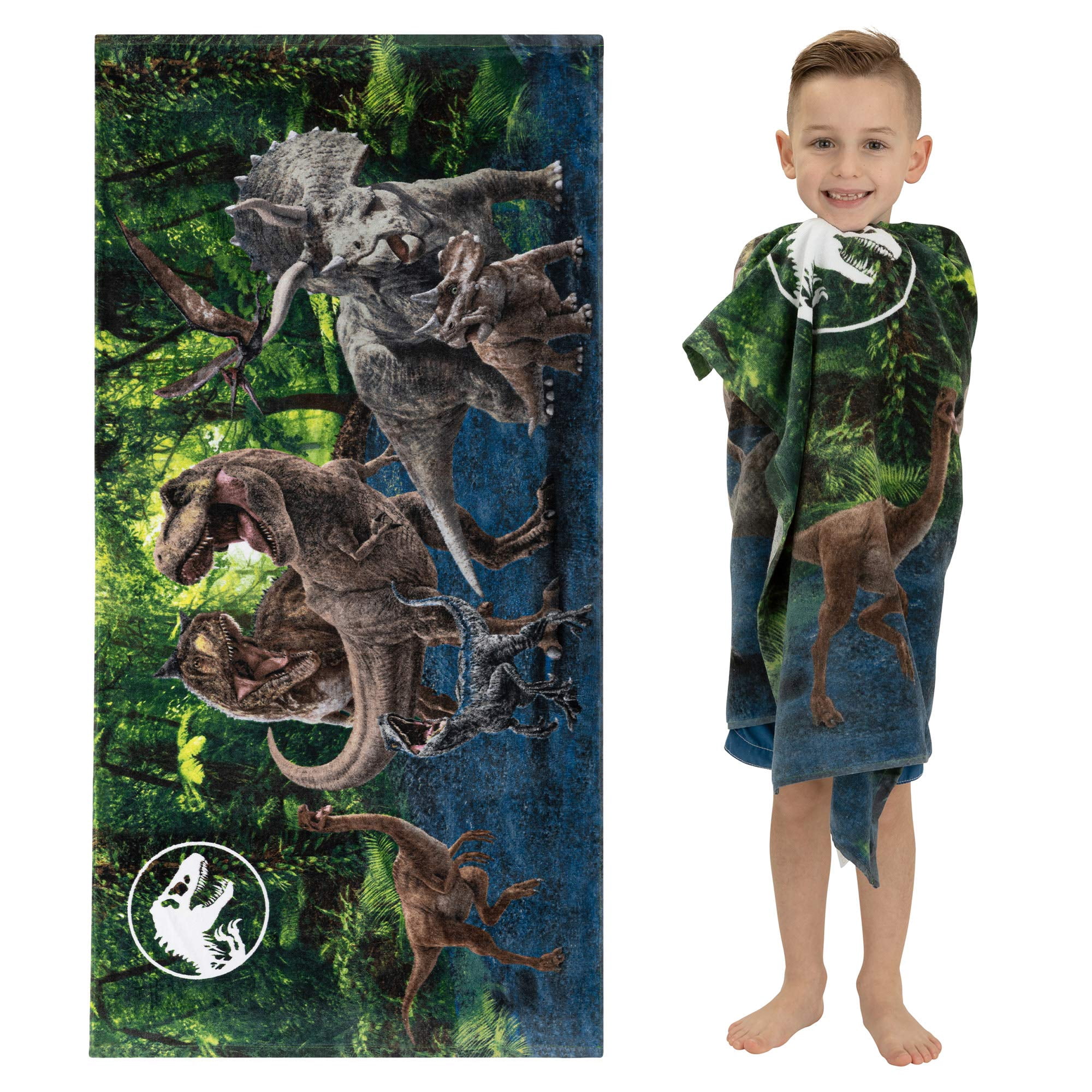 Toalla Franco Kids Jurassic World 100% algodón 147 cm x 71 cm | Bodega ...